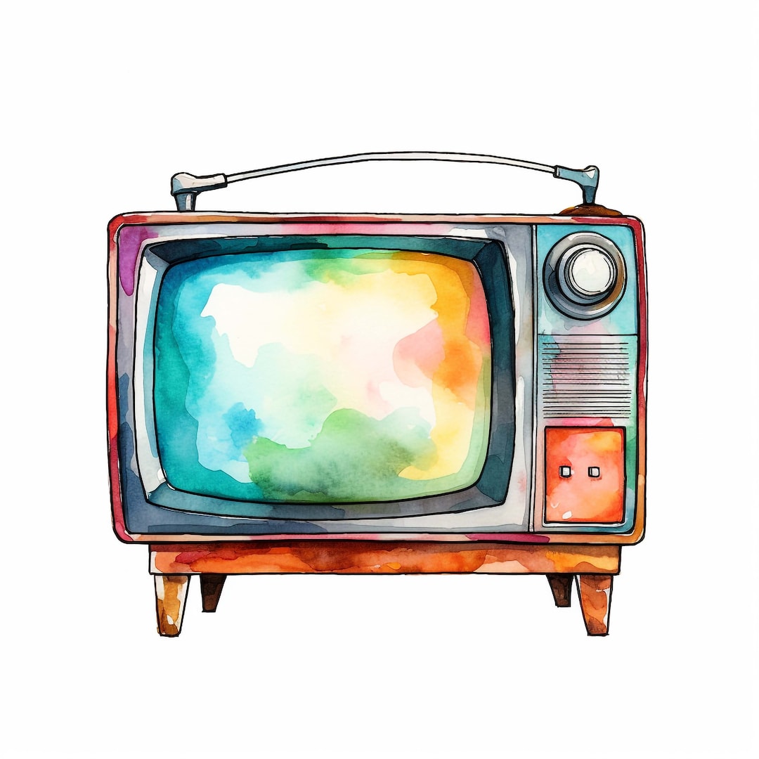 Car Sticker Retro TV Sticker Weatherproof Outdoor Vinyl - Etsy