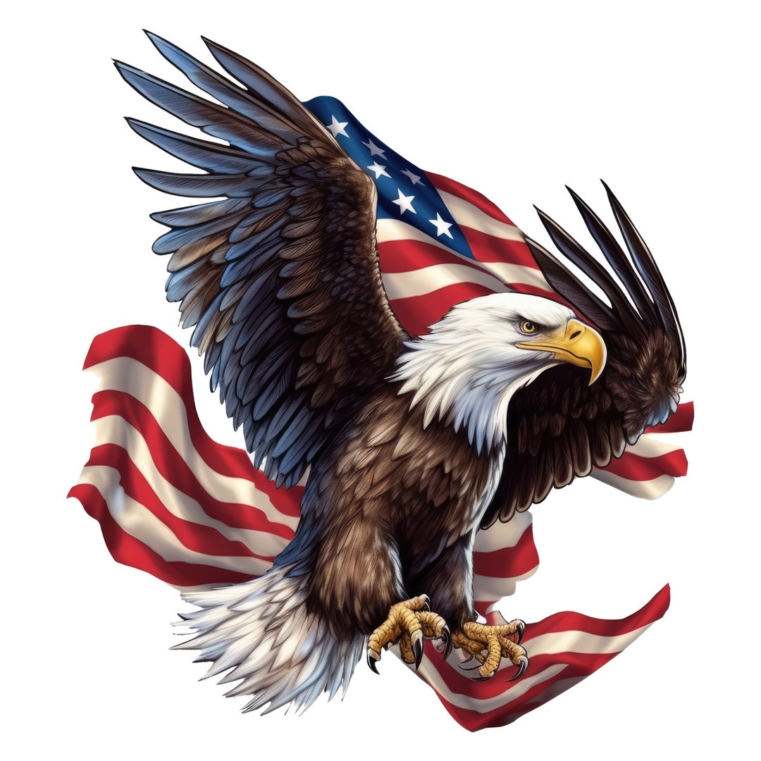 USA Eagle Sticker – American Bald Eagle Sticker – Patriot Vinyl ...