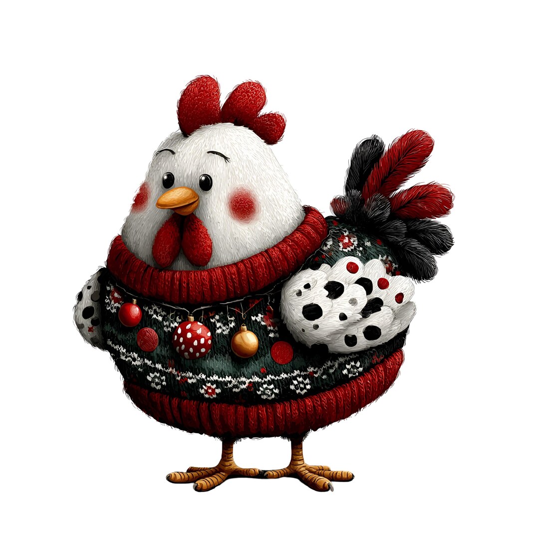 4X Funny Christmas Chicken Car Stickers – Weatherproof & Uv-resistant ...