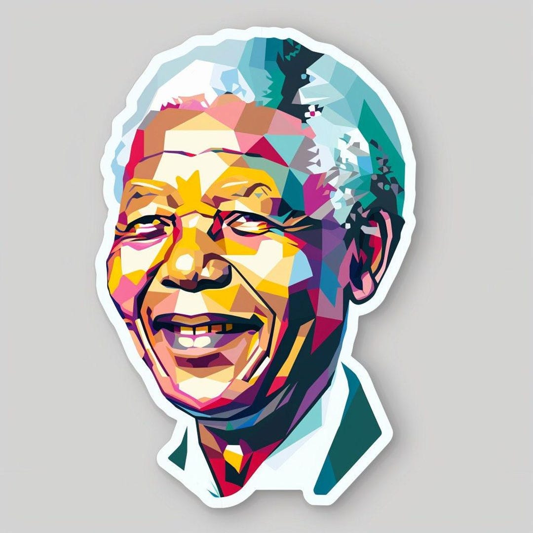 Nelson Mandela Sticker Personalizable Outdoor Uv-resistant Vinyl ...