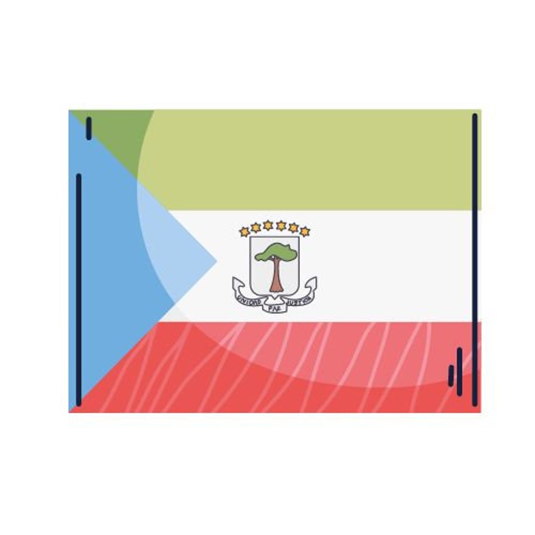 Car Sticker Sticker Flag Equatorial Guinea Flag Sticker - Etsy