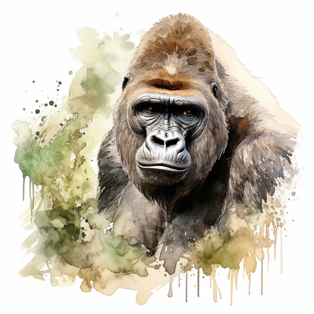 Gorilla Sticker Realistic Animal Sticker in Wild Animal Design Wall ...