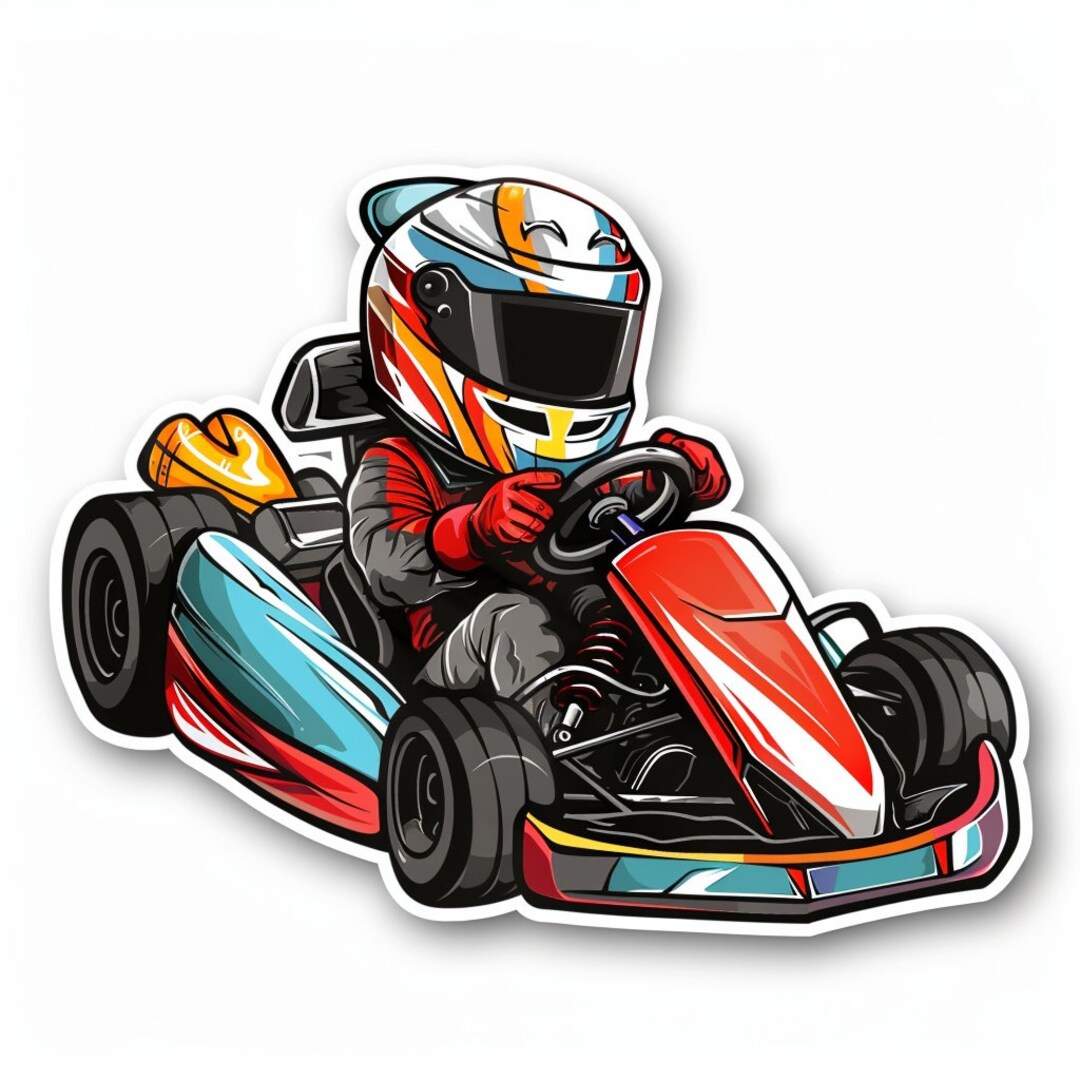 Car Sticker Racing Kart Sticker Weatherproof Outdoor Vinyl Sticker ...