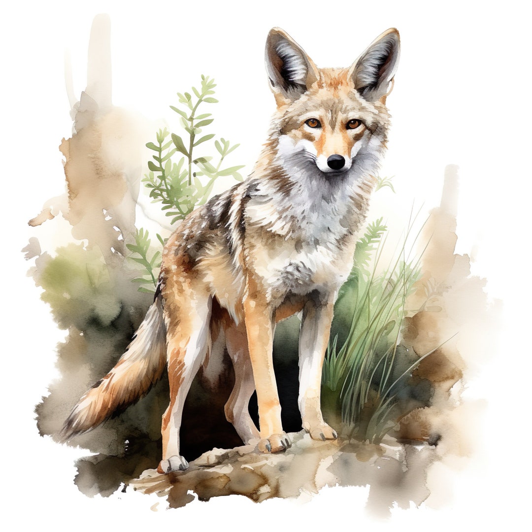 Car Sticker Jackal Watercolor Sticker Weatherproof Outdoor Vinyl - Etsy