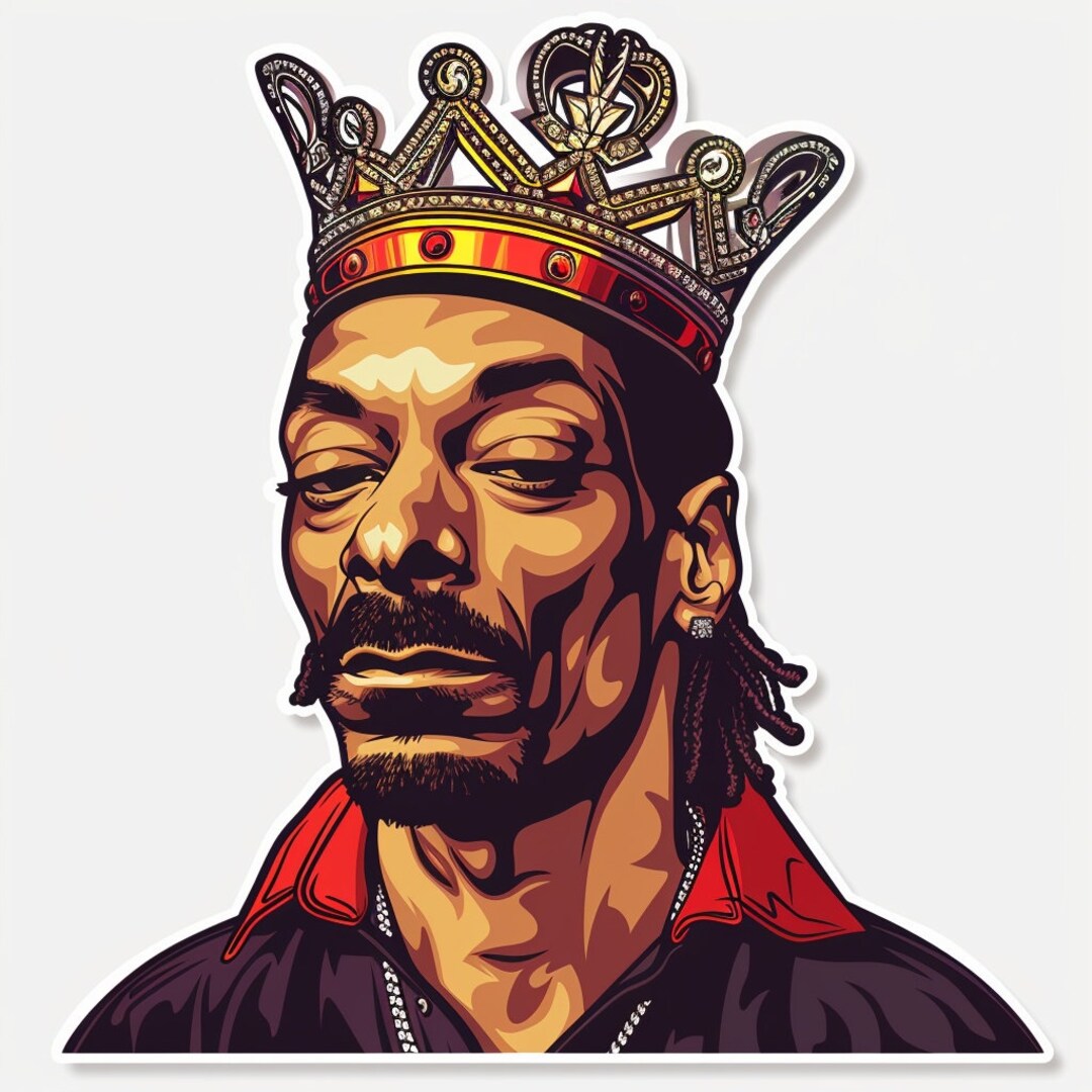 Car Sticker Snoop Dogg With Crown Sticker Weatherproof Outdoor Vinyl ...