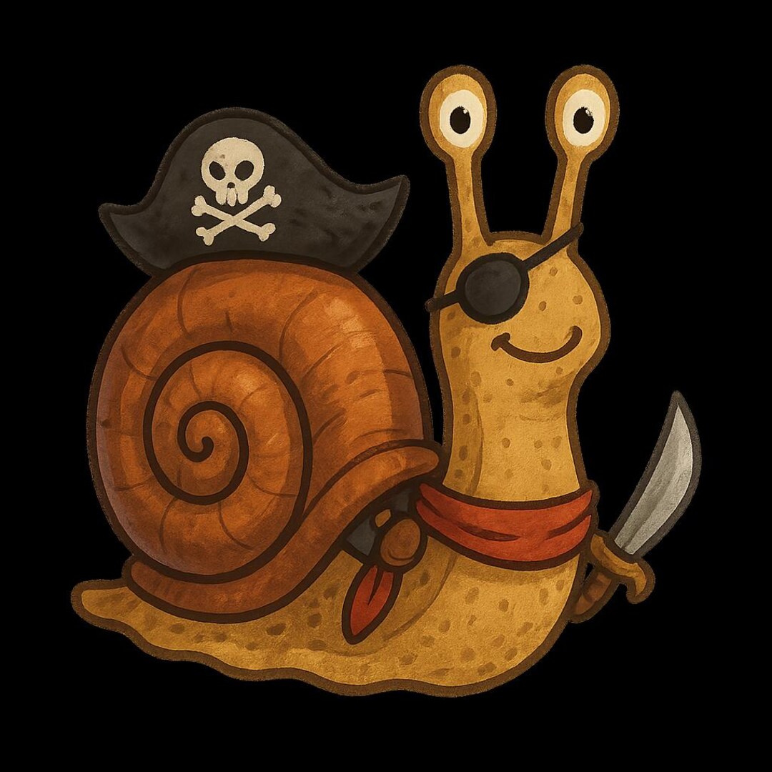 Pirate Snail Sticker Outdoor Uv-resistant Vinyl Sticker Made of High ...