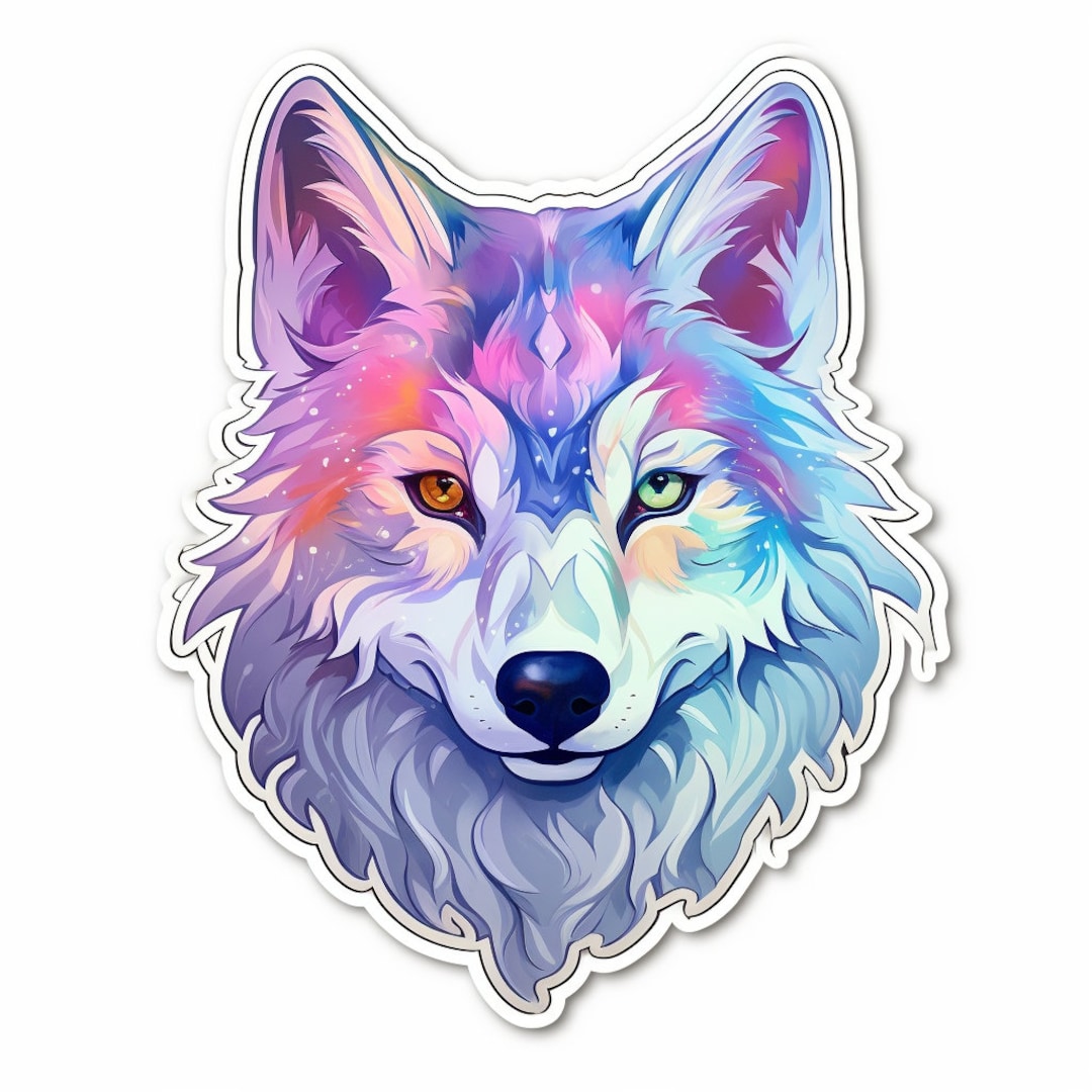 Wolf Sticker Personalizable Outdoor Vinyl Sticker - Etsy