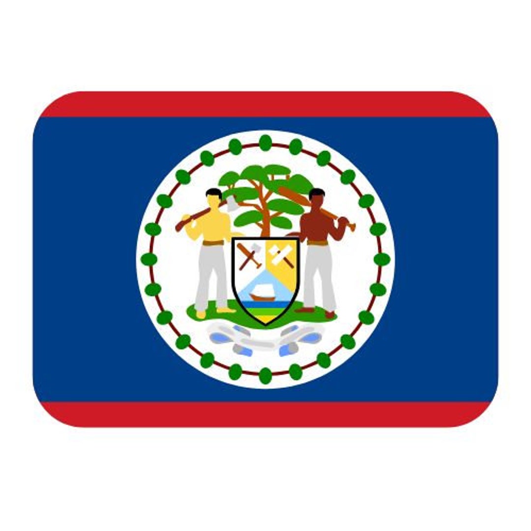 Car Sticker Flag Belize Flag Sticker Weatherproof Outdoor Vinyl Sticker ...