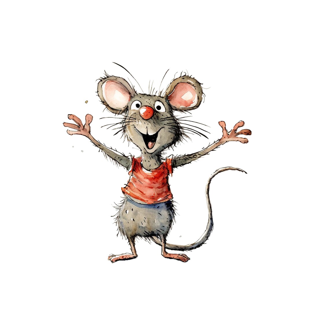 Funny Mouse Sticker Personalizable Outdoor Uv-resistant Vinyl Sticker ...