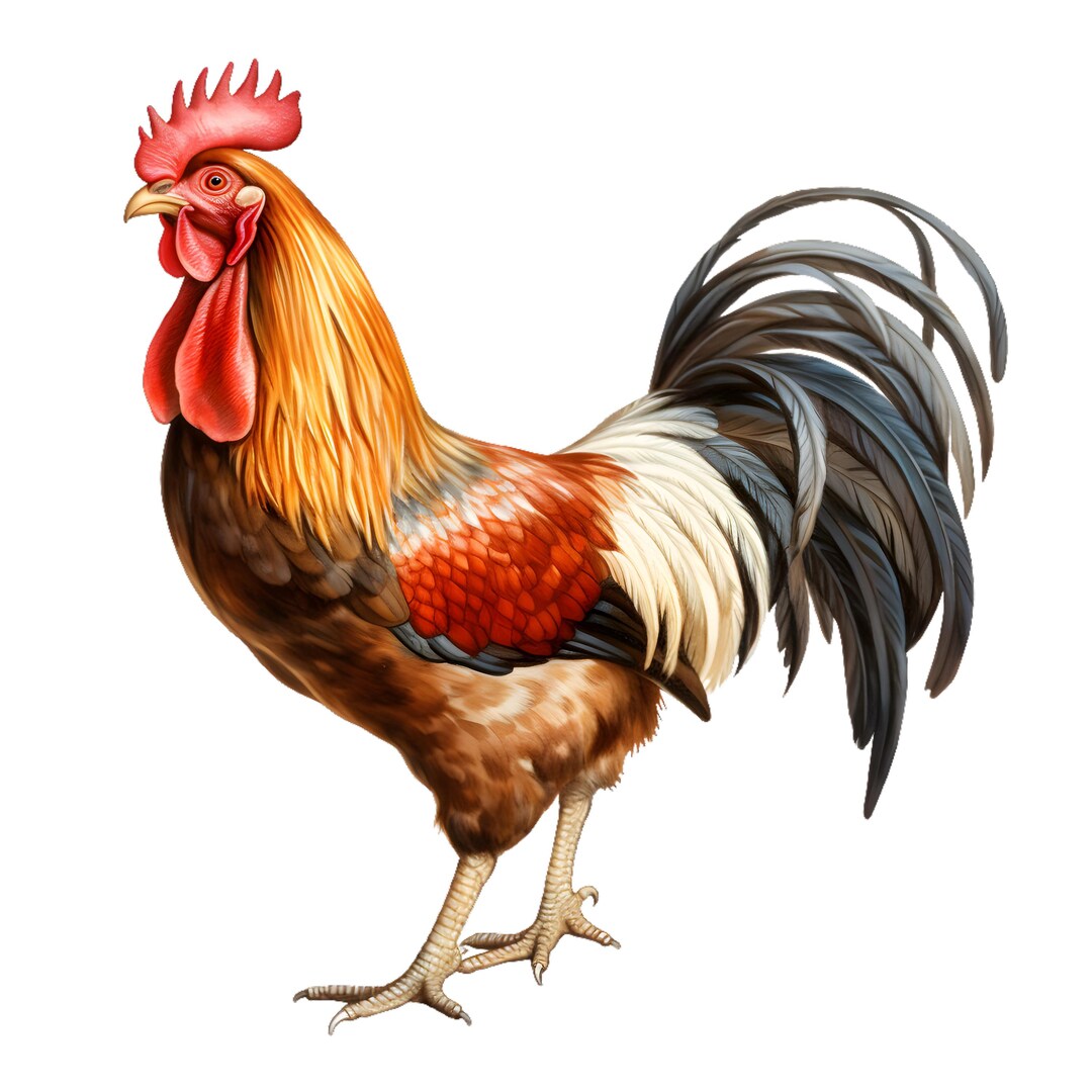 4X Rooster Stickers Car Stickers Farm Rooster Country House Decoration ...