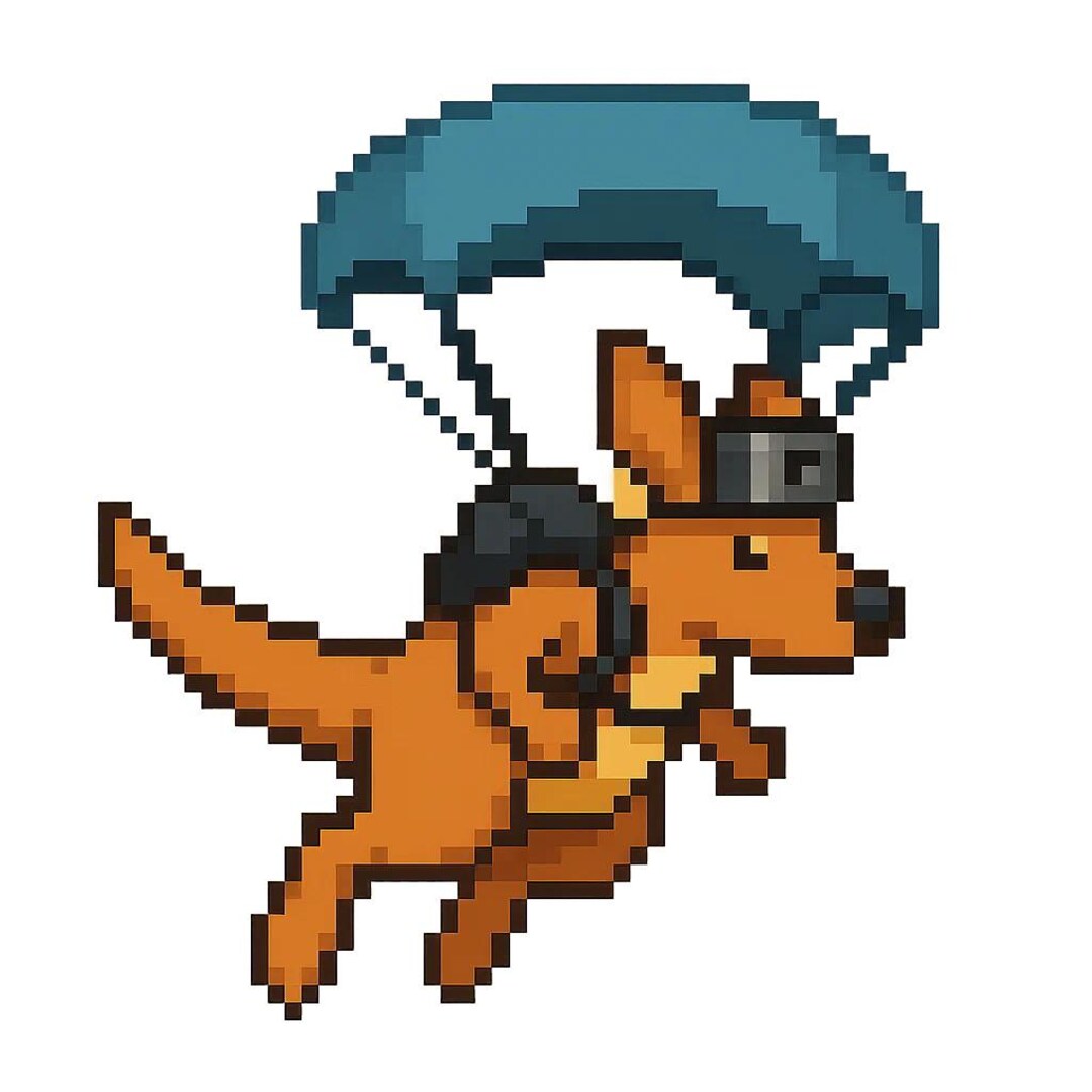 Kangaroo Base Jump Sticker | Funny Extreme Sports Sticker With Gopro ...