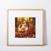 Fall Puppy in Pumpkin Art Instant Download Wallpaper - Etsy