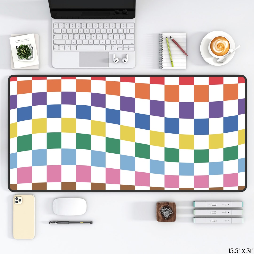 LGBT Desk Mat Aesthetic, Gay Pride Deskmat, Large Mouse Pad, Work Home ...