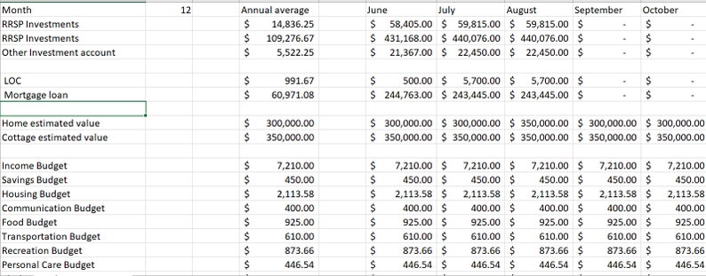 Custom Excel Templates - Etsy