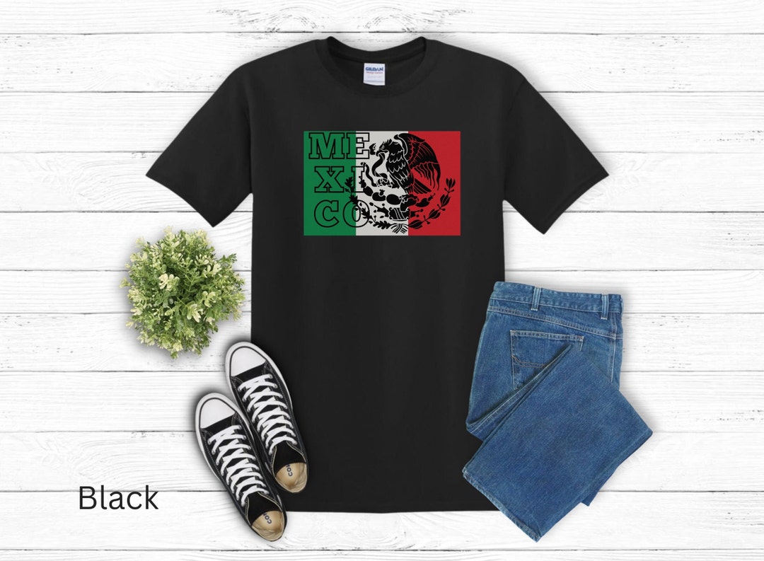 Mexican Flag Shirt, Hispanic Heritage Pride T-shirt, Latin American Tee, Coat of Arms of Mexico ...