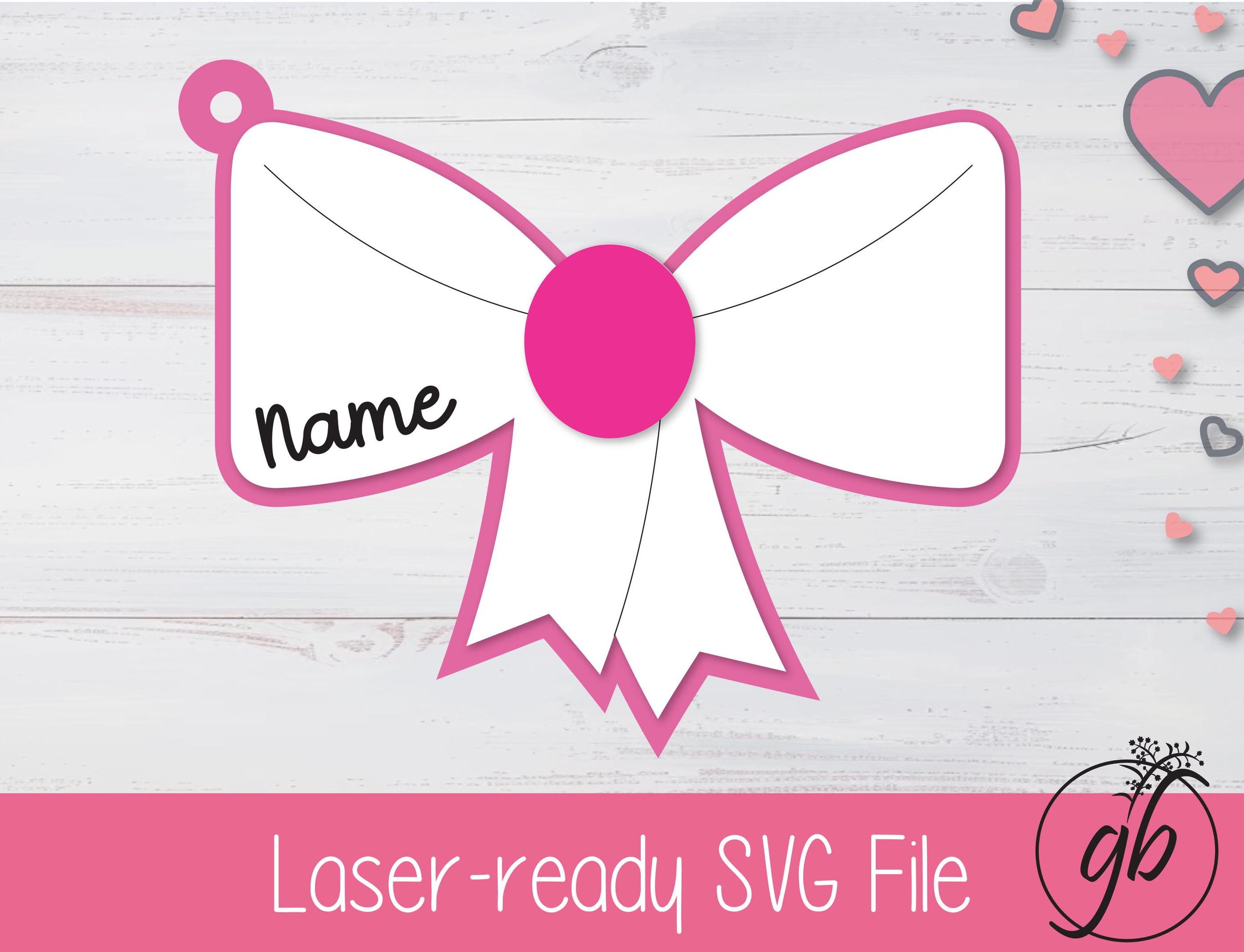 Adorable Valentine Layered Bow Cut File for Laser Machines - Etsy