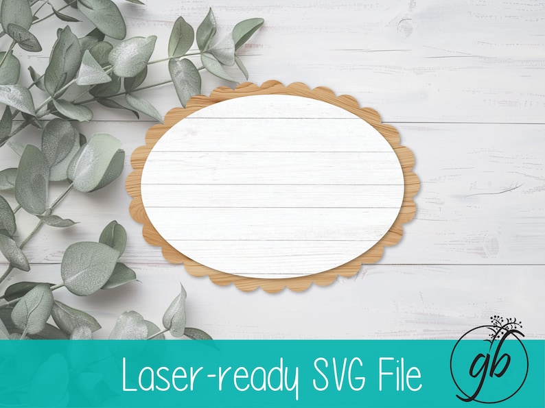 Scallop Oval SVG: Laser Cut Sign Blanks (digital Download) - Etsy