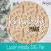 Floral Round Sign SVG File: Baby Name, Wedding, Door Signs (digital ...