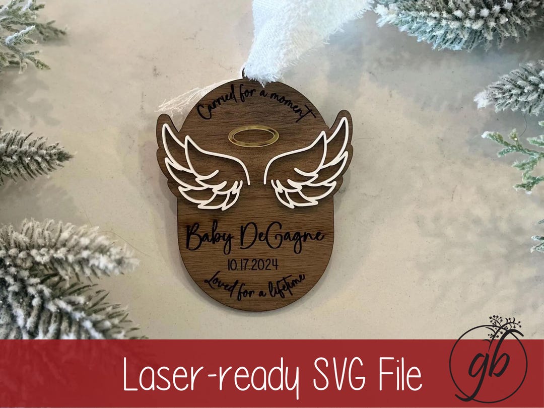 Miscarriage Ornament SVG - Baby Loss SVG - Memorial Remembrance ...