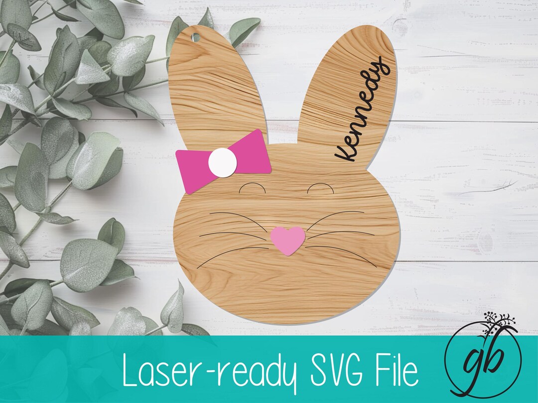 Adorable Easter Layered Bunny Cut File for Laser Machines - Etsy