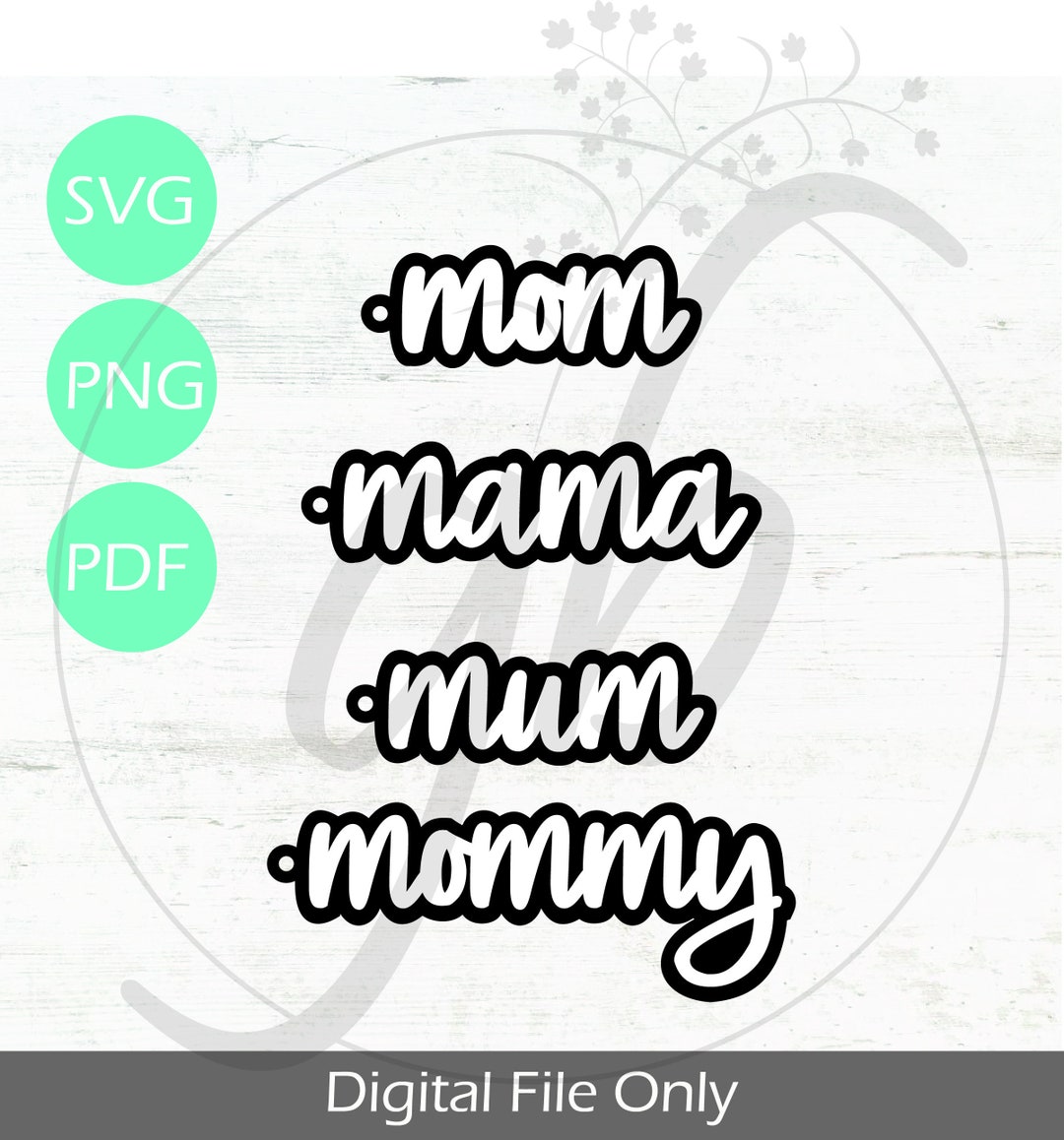 Mama Keychain SVG - Mum Keychain SVG - Mommy Keychain SVG - Etsy