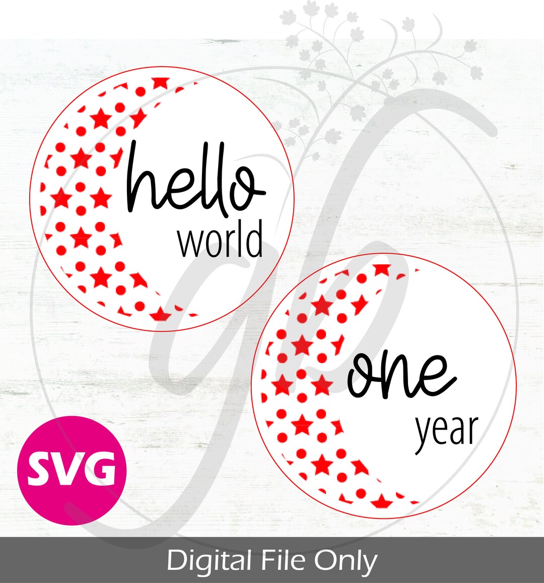 Moon Baby Milestone SVG - Monthly Milestone SVG - First Year SVG - Etsy