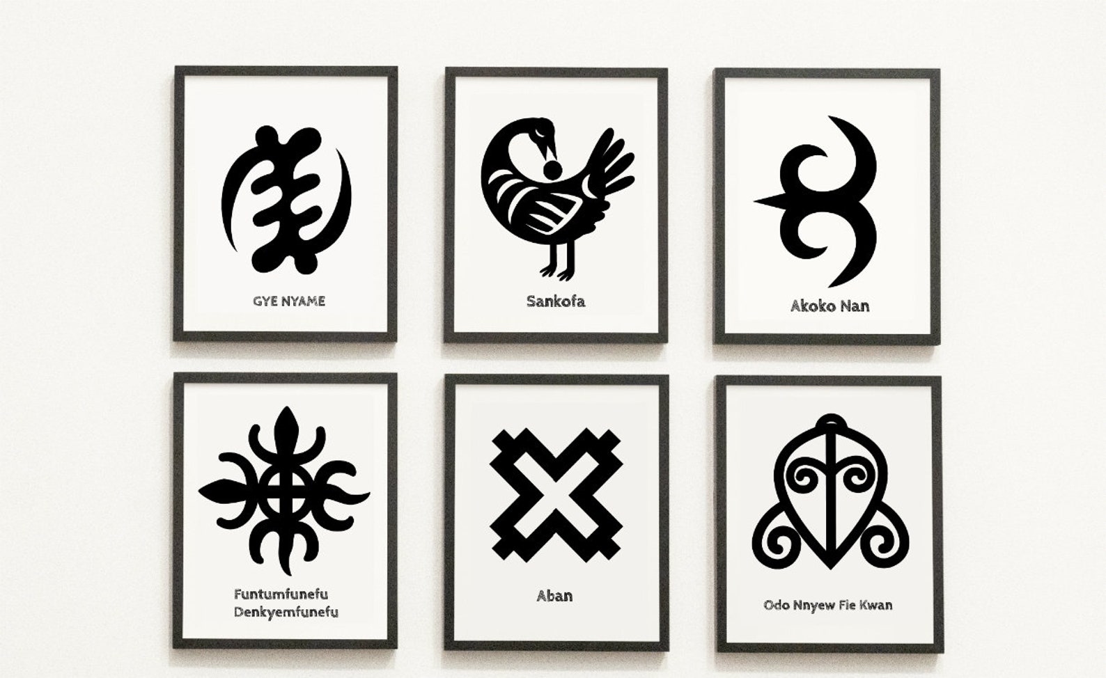 6 African Symbols and Their Meanings. Pack 1 Files in the Package: AI ...