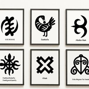 6 African Symbols and Their Meanings. Pack 1 Files in the Package: AI ...