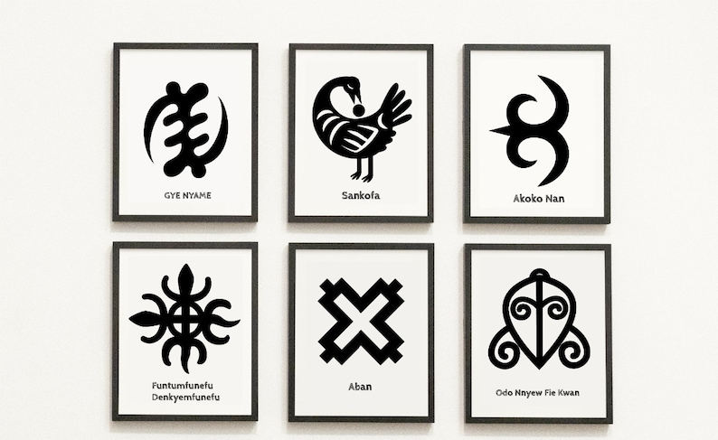 6 African Symbols and Their Meanings. Pack 1 Files in the Package: AI ...