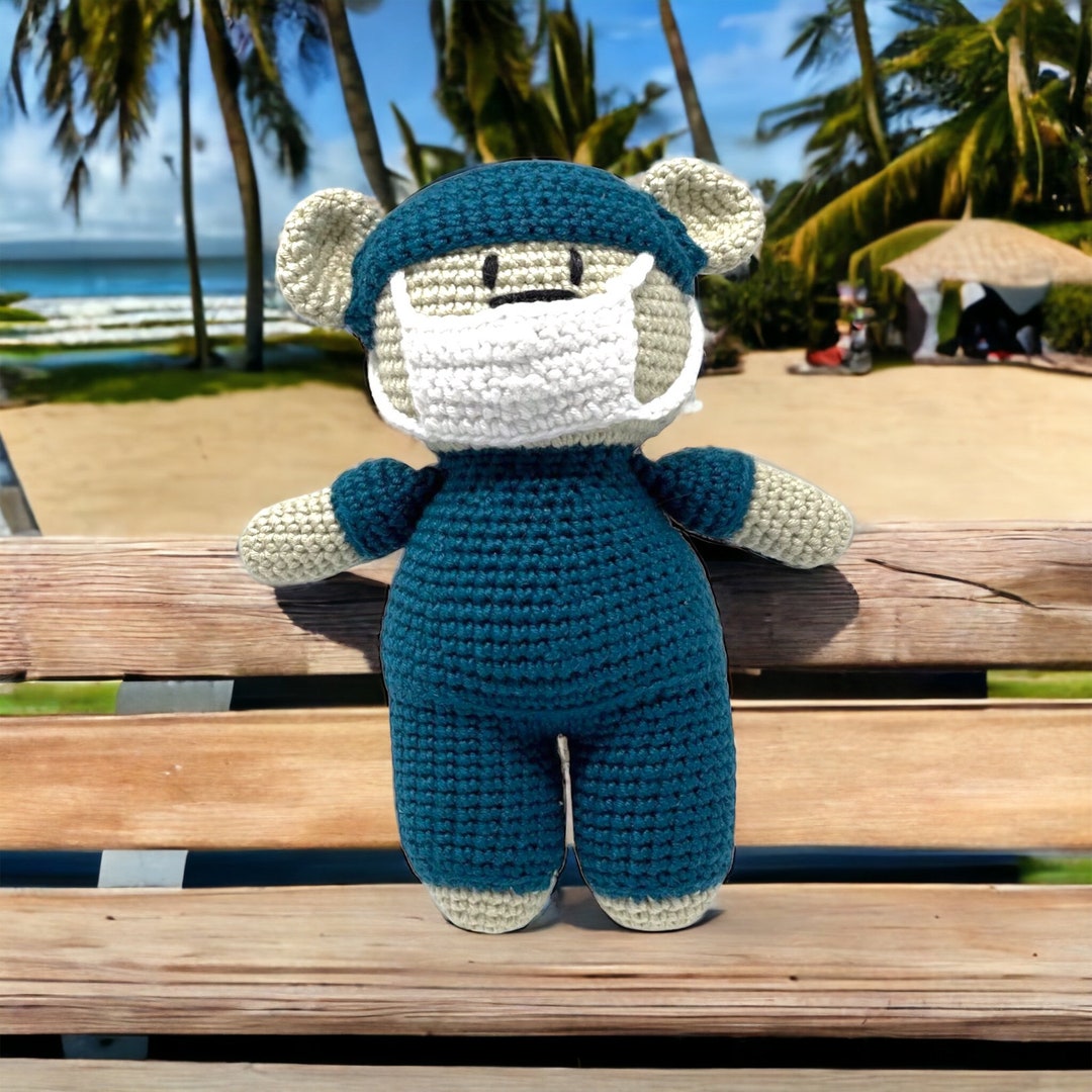 Crochet Health Care Bear - Etsy