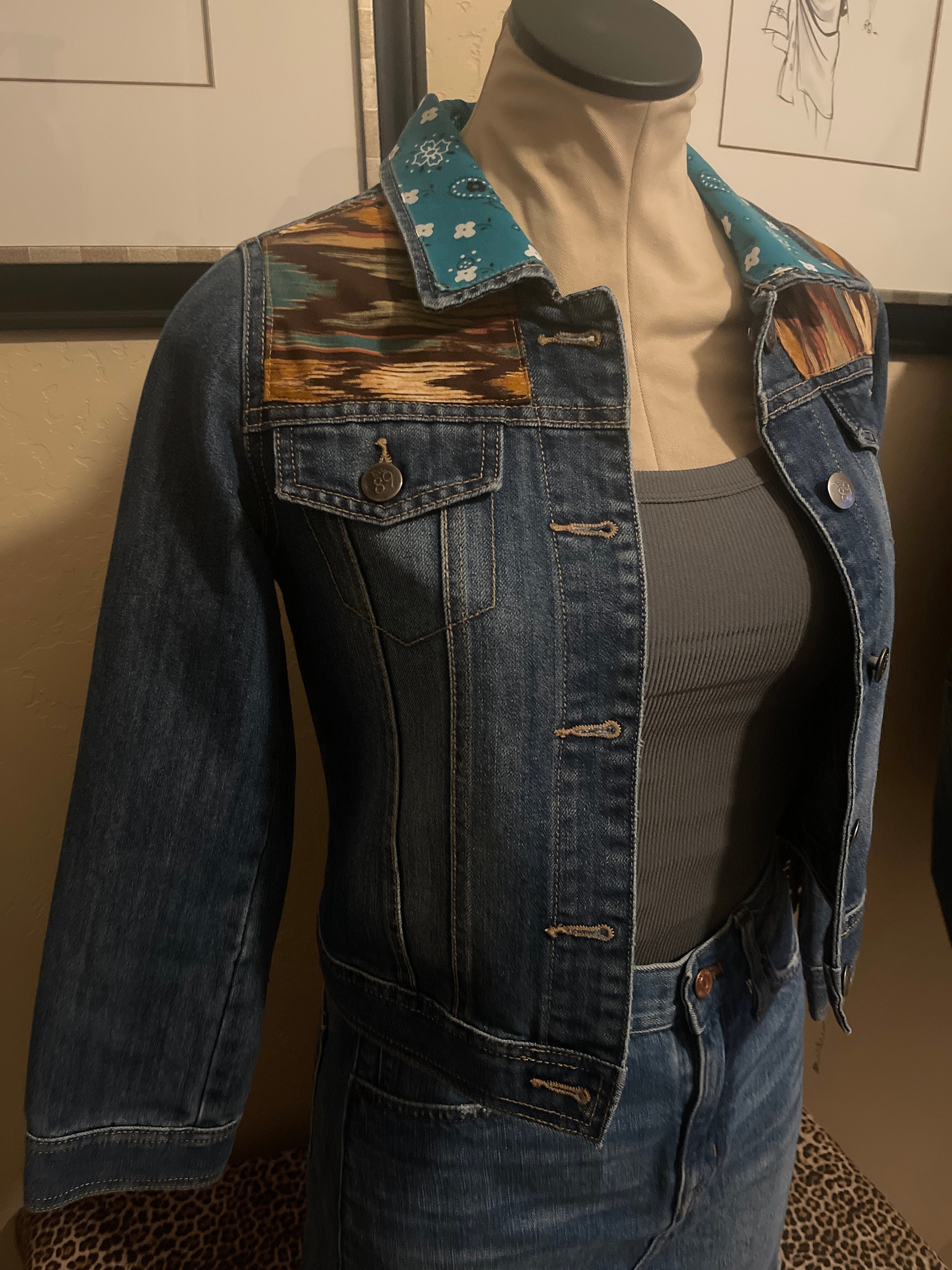 Girl’s Size 10/12 Yellowstone Denim up Cycled Jacket - Etsy
