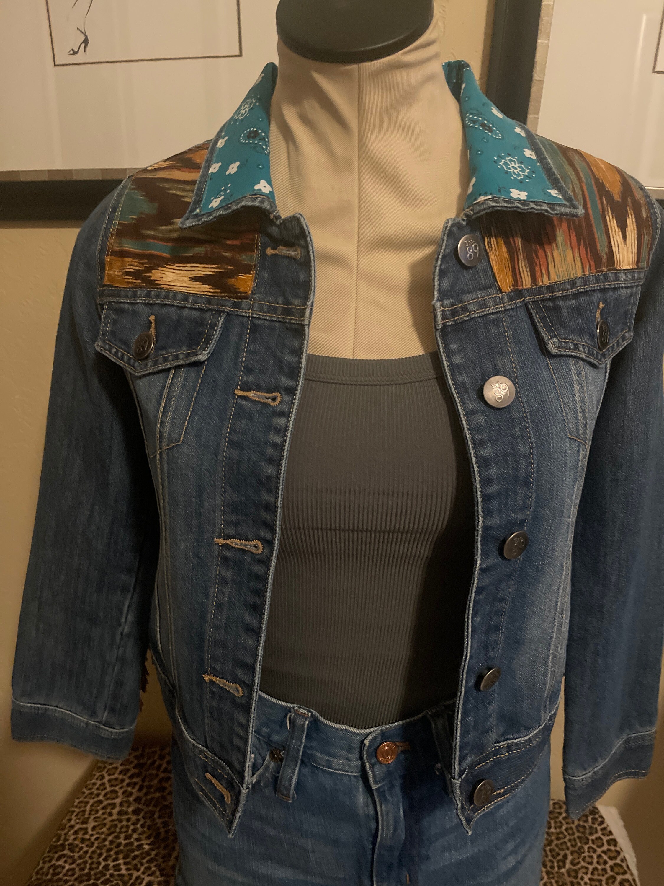Girl’s Size 10/12 Yellowstone Denim up Cycled Jacket - Etsy