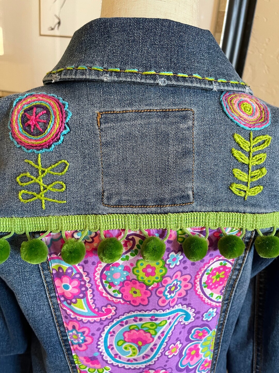 Girls Mudd up Cycled Flower Power Jacket - Etsy