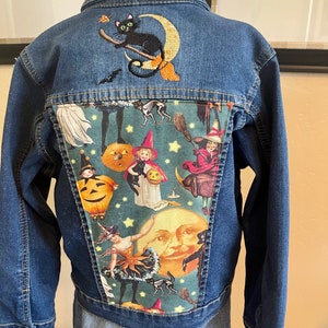 Child’s Size 5 Vintage Halloween Vibes Denim Jacket - Etsy
