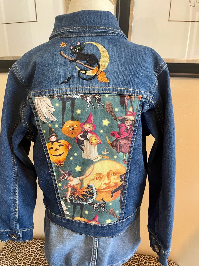 Child’s Size 5 Vintage Halloween Vibes Denim Jacket - Etsy