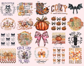 110 Retro Halloween Bundle PNG, Halloween Bundle, Halloween Png, Spooky ...