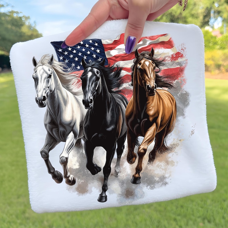 Horse Usa Flag Clipart - Etsy