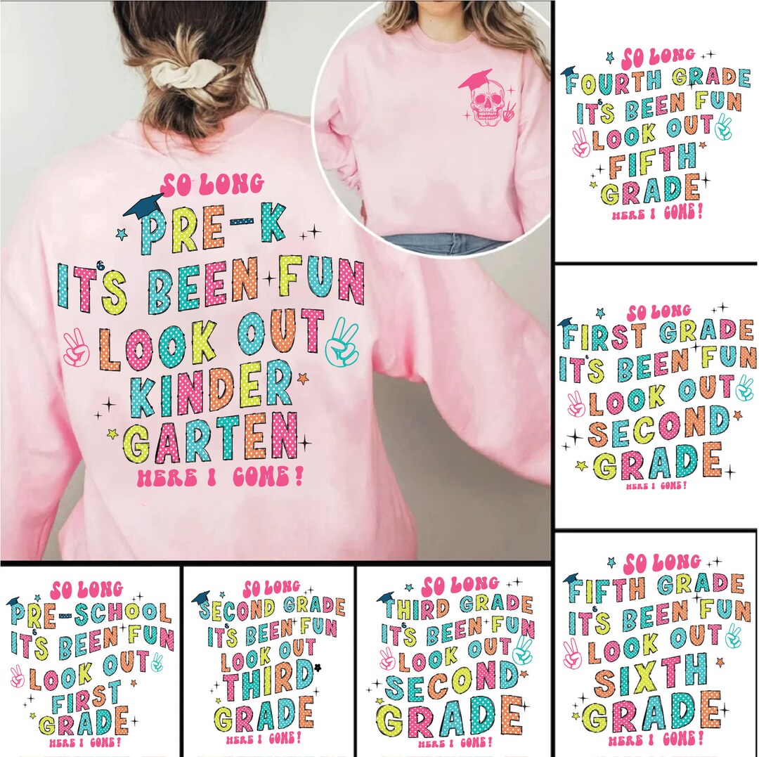 Pre-k Graduation Png, Last Day of School Png , Graduation Bundle Png ...