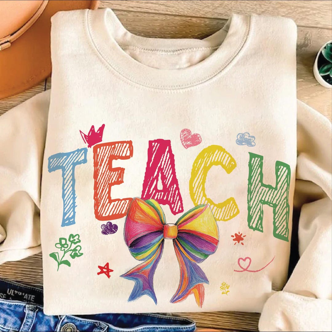 Coquette Teach Png, Teacher Coquette Png, Bows Teach PNG, Teacher Gift ...