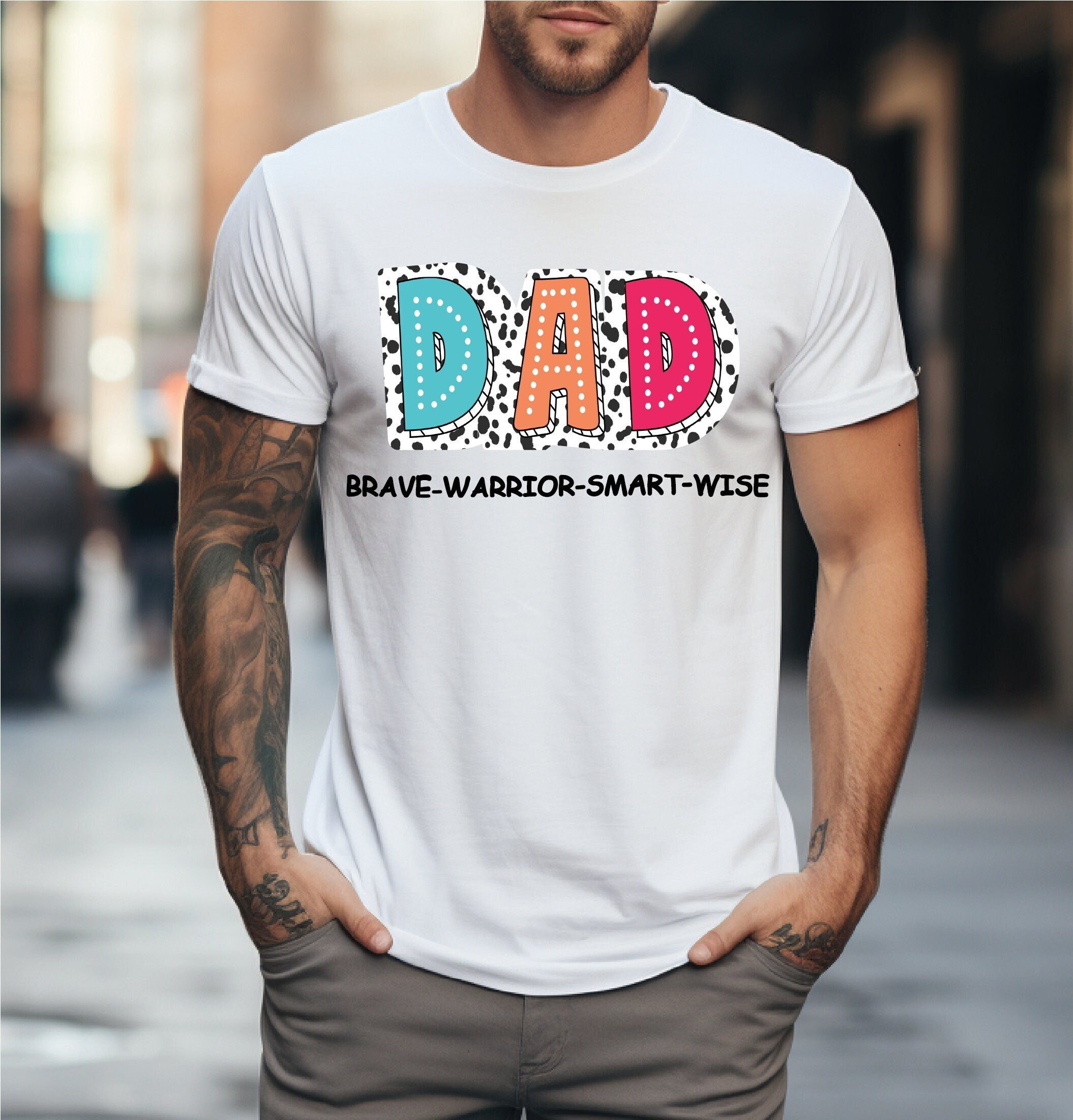 He is DAD Png, Dad Dalmatian Dots Png, Father's Day Gift, Bible Verse ...