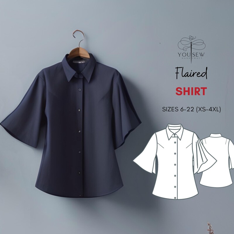 Womens Shirt Pattern - Etsy