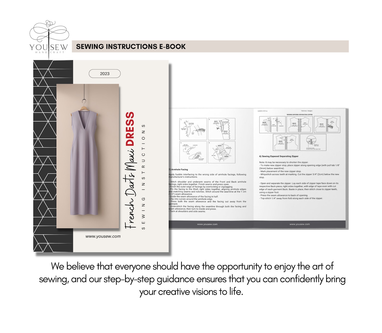French Darts Maxi Dress PDF Sewing Pattern Sizes XS-4XL Layered Pattern ...