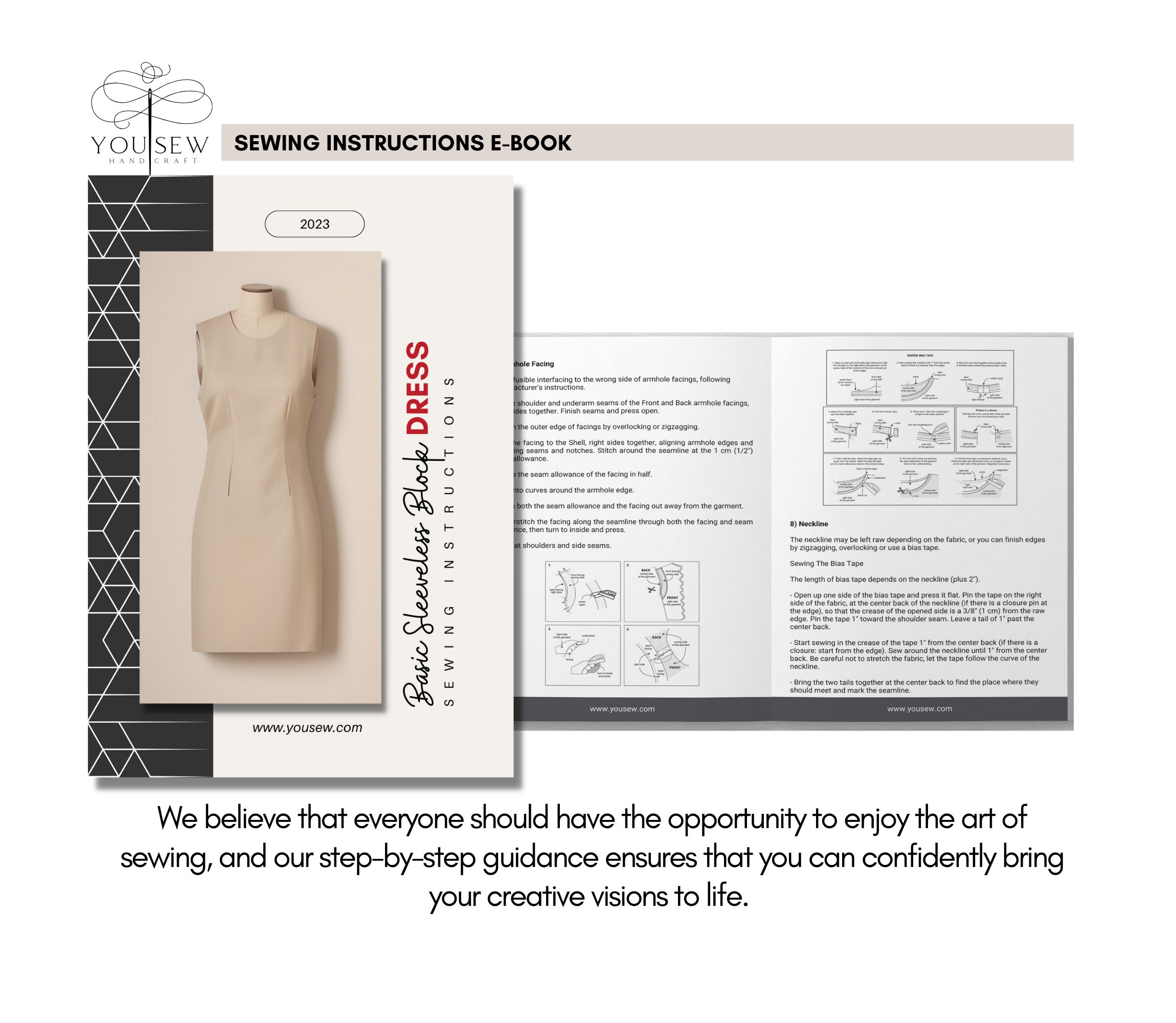 Sloper Dress PDF Sewing Pattern: Sizes XS-4XL Layered Pattern Instant ...