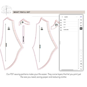 Stylish Jumpsuit PDF Sewing Pattern for Stretch Fabrics - Layered ...