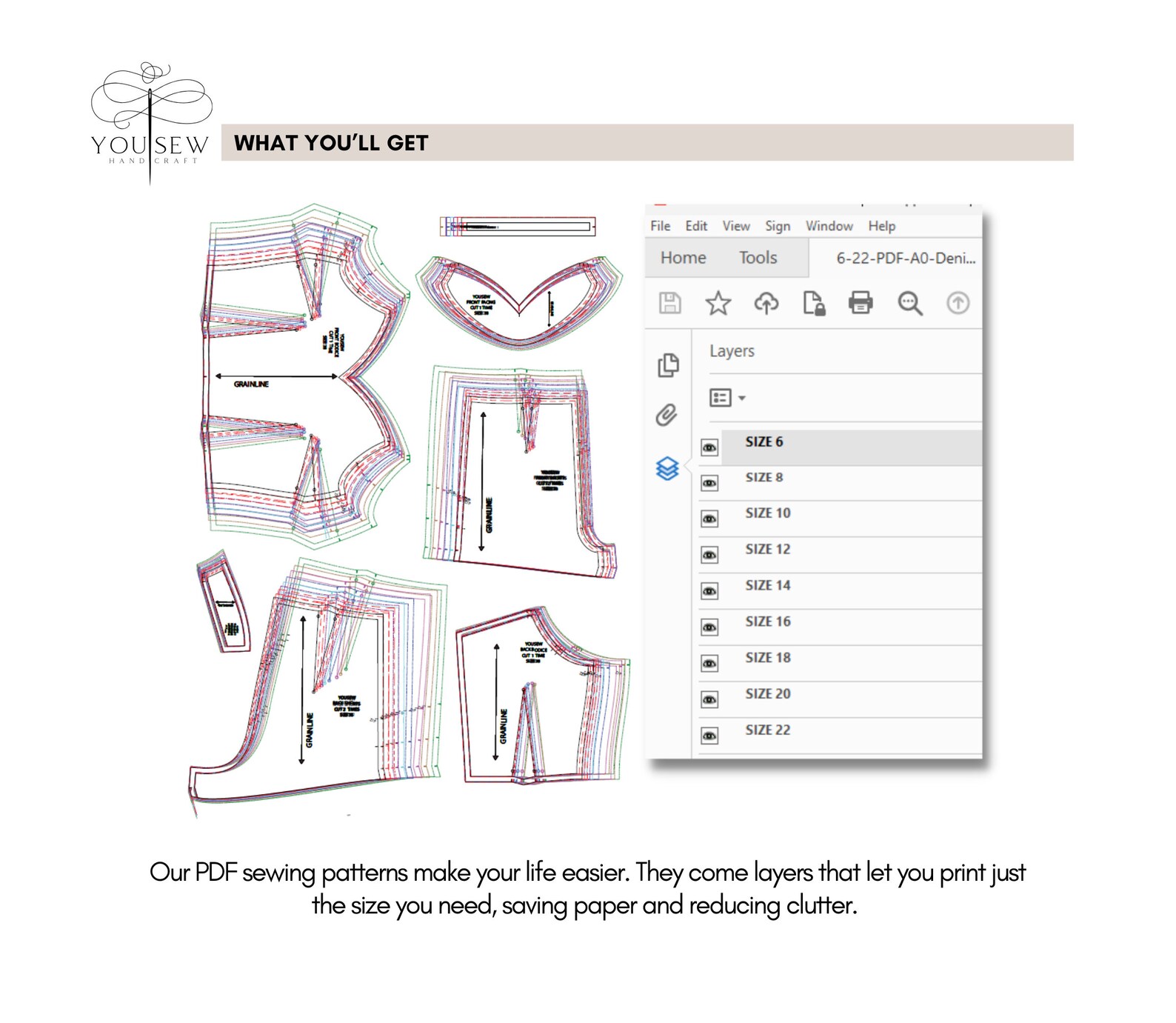 Strappy Shorts Romper PDF Sewing Pattern Sizes XS-4XL Layered Pattern ...