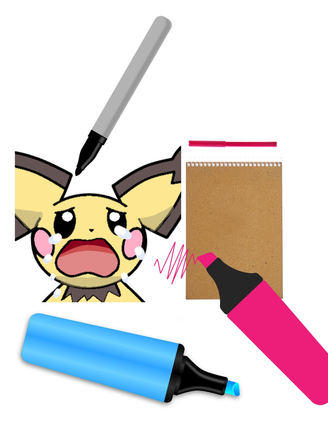 Pichu Crying Emote - Etsy
