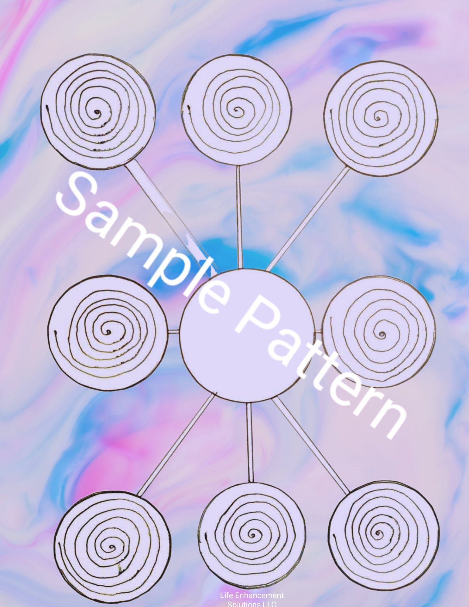 Positive Energy Manifesting Pattern Radionic Symbol Paper Print and Use ...