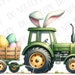 Easter Pink Tractor PNG, Farm Tractor Sublimation, Digital Download ...