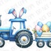 Easter Tractor PNG, Farm Tractor Sublimation, Digital Download, Easter ...
