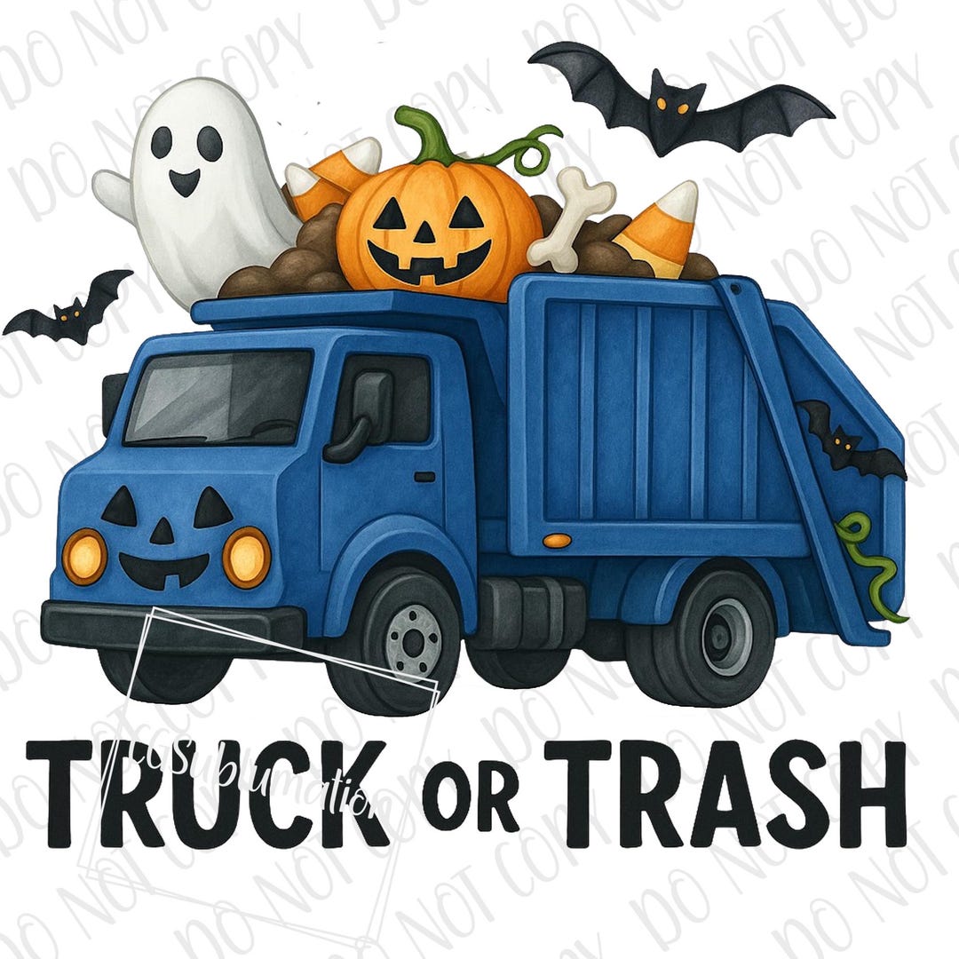 Garbage Truck Halloween PNG | Trash Truck Halloween Png | Trucks ...